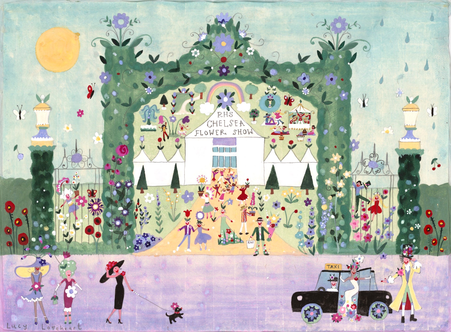Original Painting | RHS Chelsea Flower Show | Lucy Loveheart